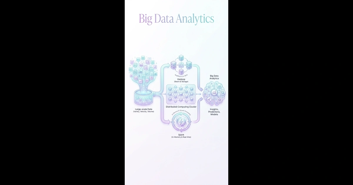 Big Data Analytics Infographic - Data Science Visual Study Guide | LectureScribe